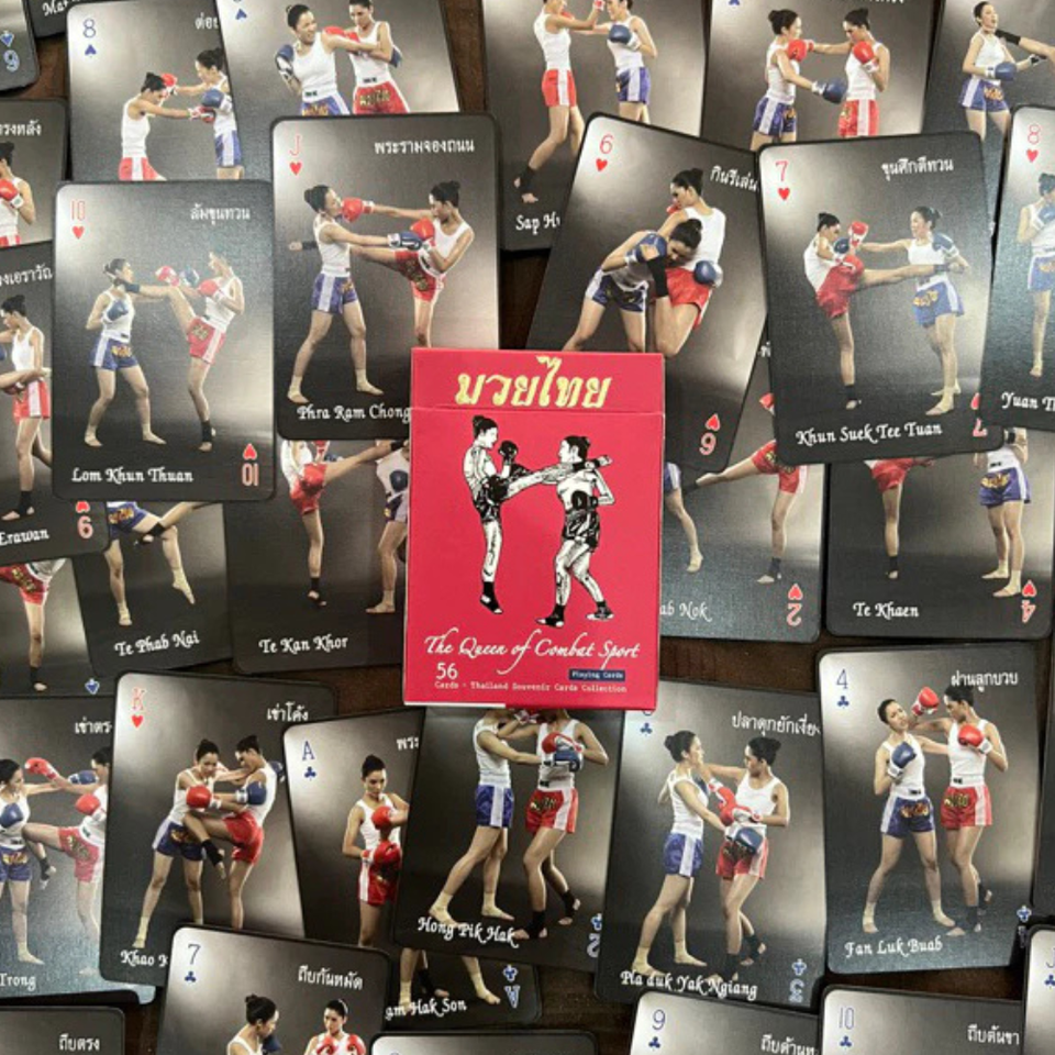 Playing Cards Deck Muay Thai Collection Poker Queen Combat Boxing 56 ...