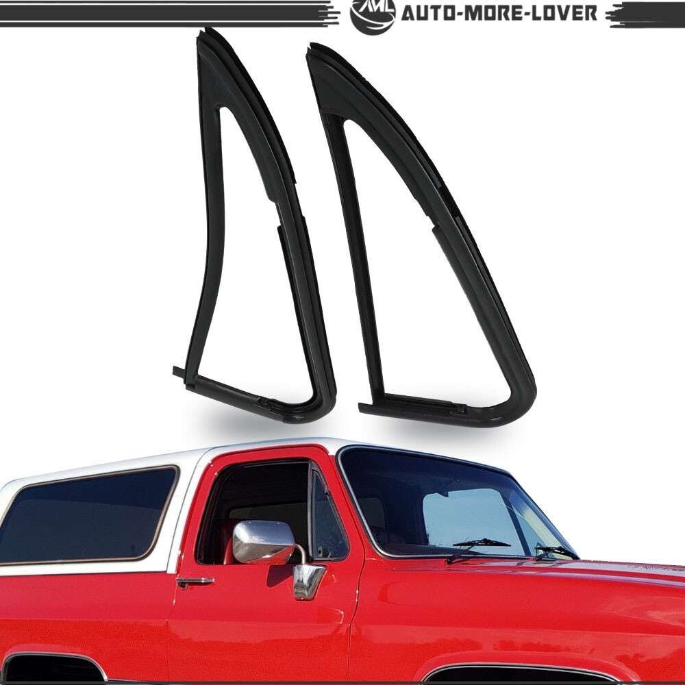 2pcs Window Weatherstrip Seals Front Vent Glass Set For 1981-1991 Chevy ...