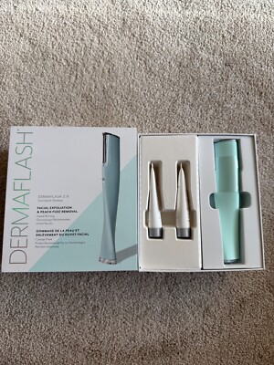 *NIB* DERMAFLASH Luxe 2.0 Dermaplaning Device Exfoliation Kit - {SEE ...
