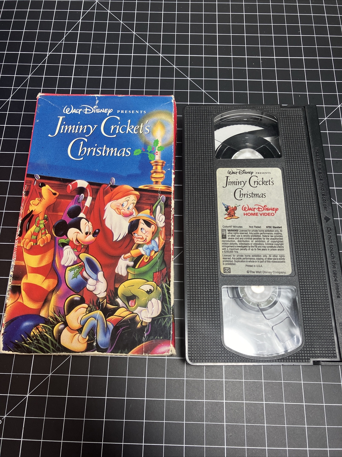 Walt Disney Jiminy Cricket's Christmas Vintage VHS Chip N Dale Goofy ...