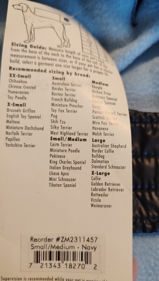 Casual Canine Snow Puff Vest Dog Navy Blue Size S/M NWT | eBay