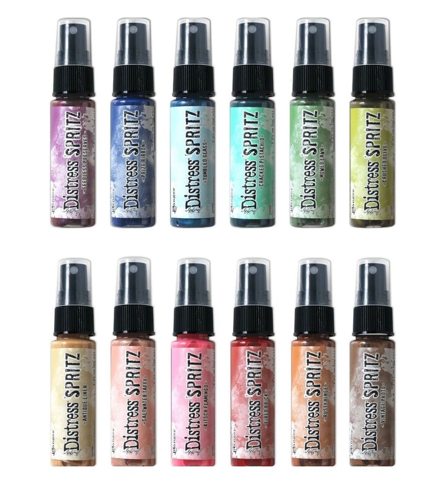 Ranger Tim Holtz DISTRESS SPRITZ SPRAYS- All 12 Colors- IN STOCK ...