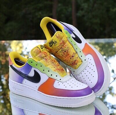 Nike Air Force 1 Low Multi-Color Gradient Custom Women's Nike Air Force 1 Low Multi-Color Gradient Custom Women's