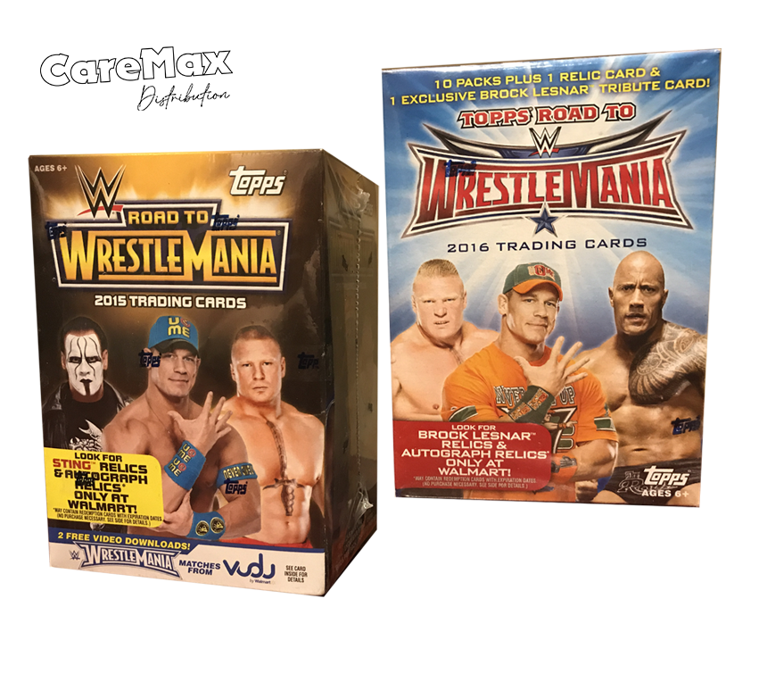 2015 & 2016 Topps WWE Wrestling Road To Wrestlemania Blaster Boxes (2 ...
