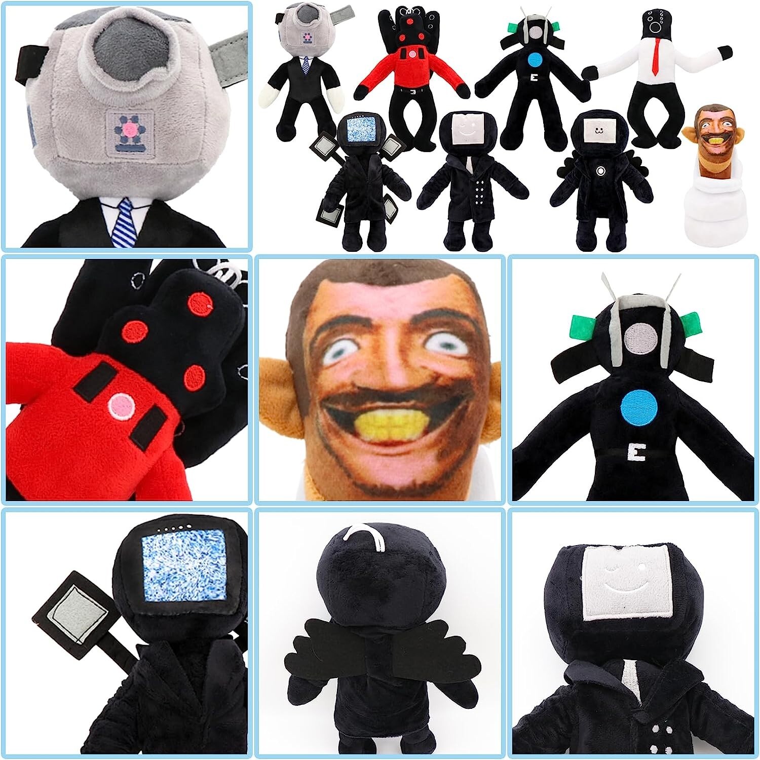 Skibidi Toilet Plush Doll Funny Game Toiletman Cameraman Speakerman