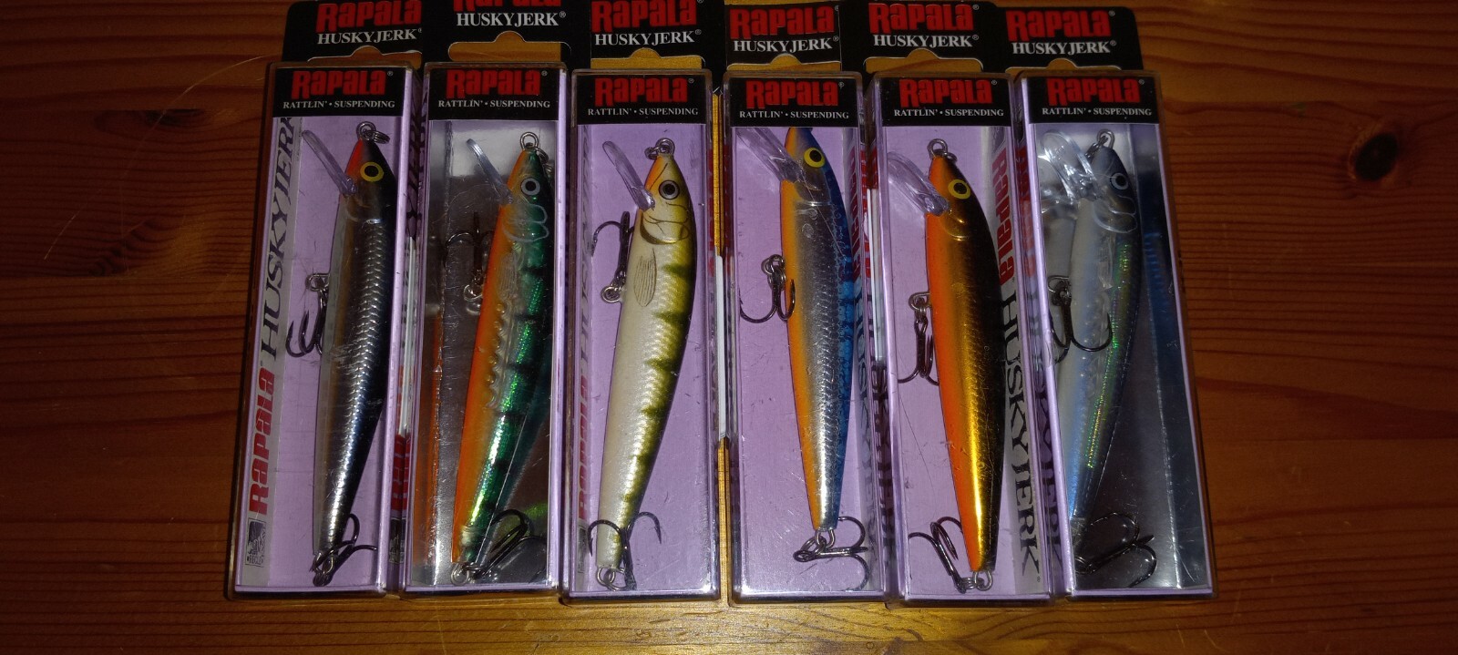 (6) Rapala Husky Jerks Model HJ-10 Multi-Color Jerk Bait Set - NEW! | eBay