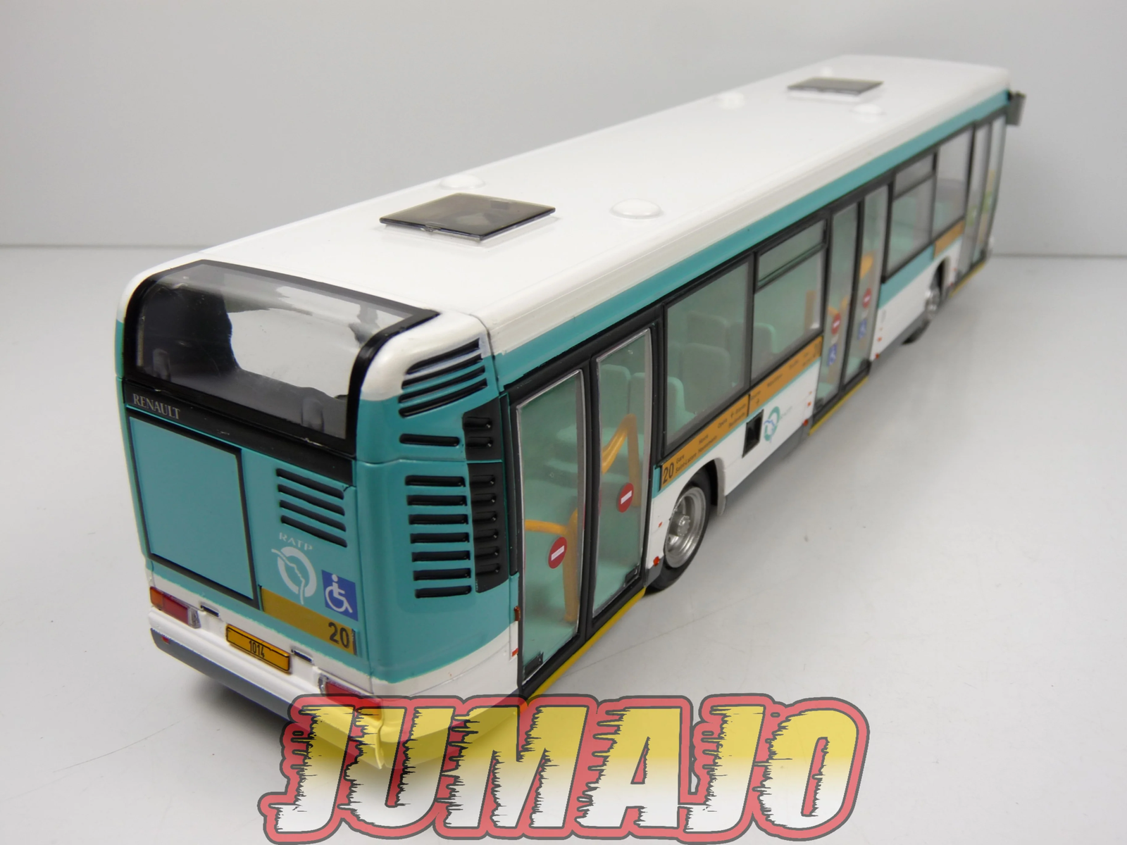 SUB117 BUS IXO Hachette 1/43 : HEULIEZ GX317 RATP France 1995 n°20 Gare ...