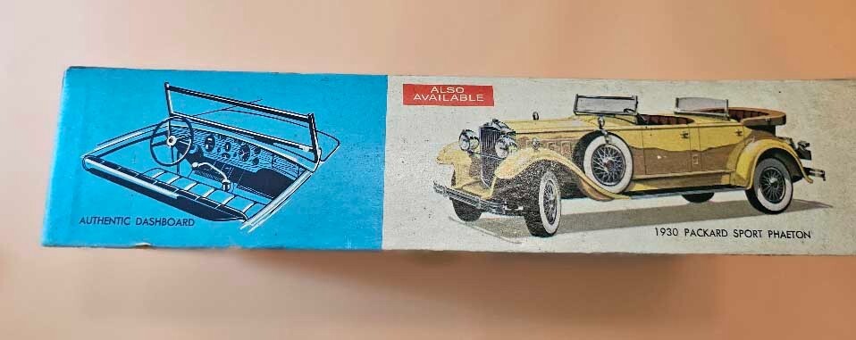 VINTAGE HUBLEY MODEL 1930 PACKARD ROADSTER METAL KIT #860K-500 Started ...