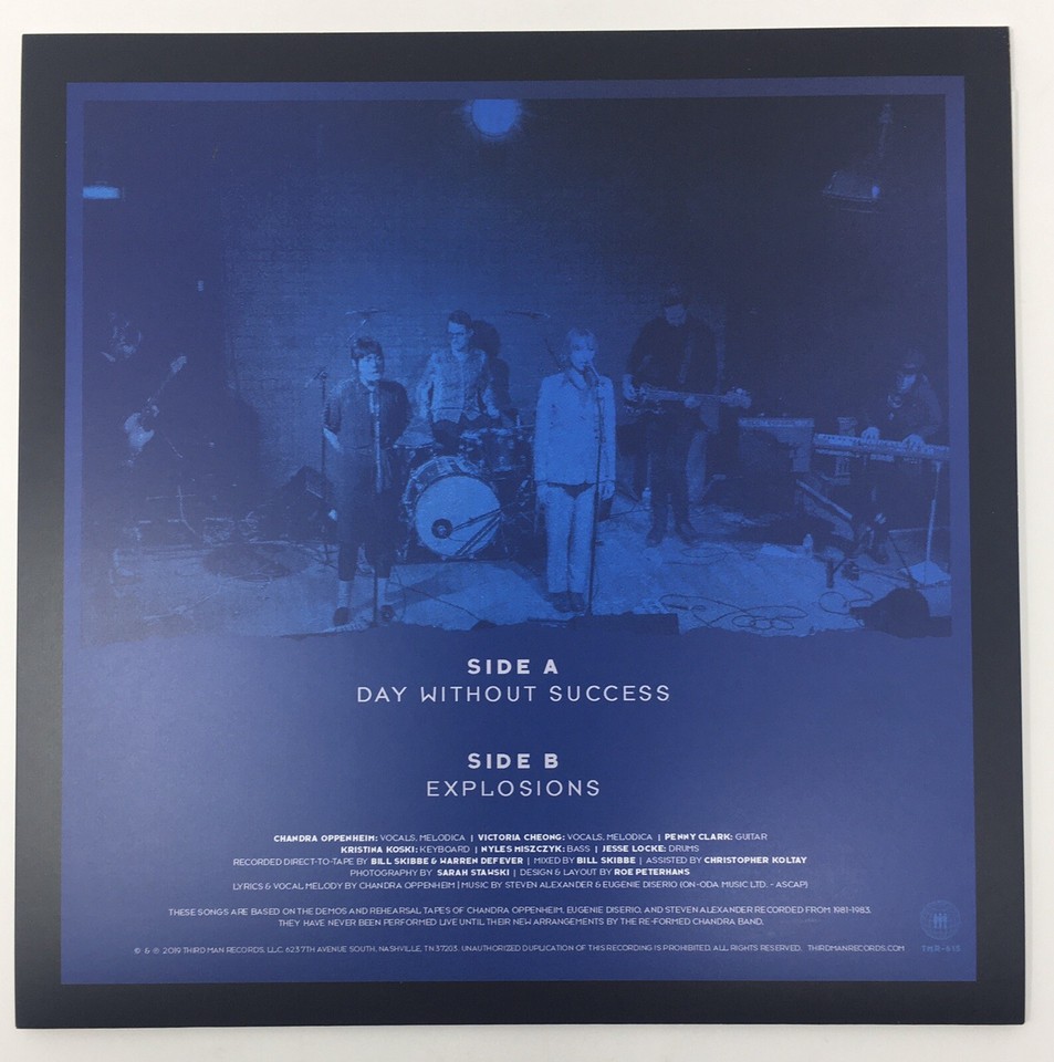 CHANDRA - Third Man Records - Blue Stage Sessions 7” 45 Rpm Jack White ...