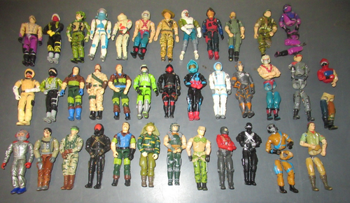 G.I. JOE FIGURE LOT Vintage 30 Figures + Parts | eBay