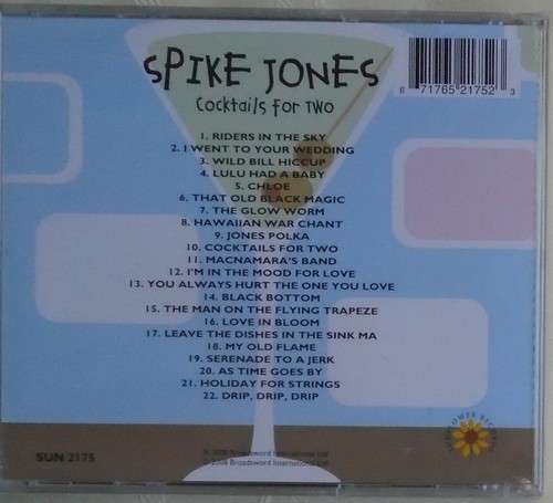 SPIKE JONES - CD - Cocktails For Two - BRAND NEW | eBay