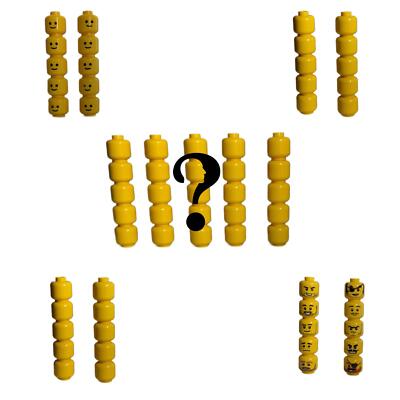 LEGO Bulk LOTS of NEW MINIFIGURE body parts HEADS yellow - PICK OUT | eBay