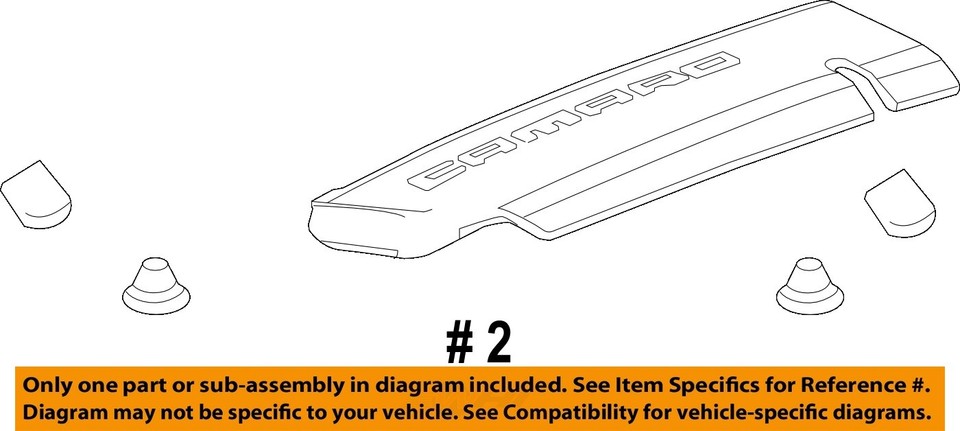 GM OEM 16-23 Camaro Engine Engine Appearance Cover-Engine Cover ...