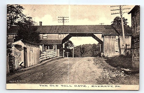 RPPC Real Photo Postcard The Old Toll Gate Everett Pennsylvania | eBay