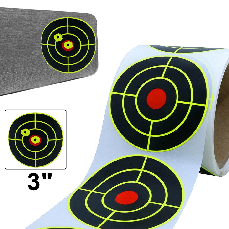 Splatter Target Stickers 3inch Self-Adhesive Reactive Targets Paper for ...