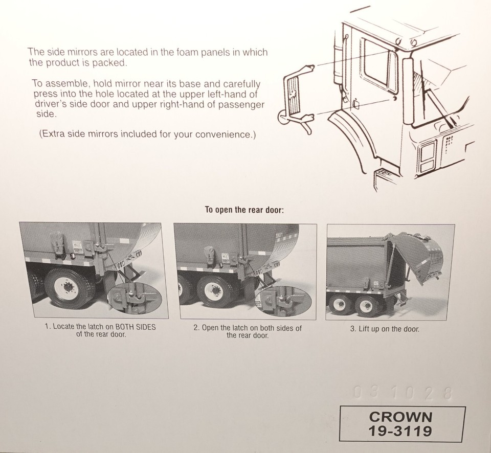 Mack MR Front-End Loader Refuse Truck CROWN 1/34 FIRST GEAR | eBay