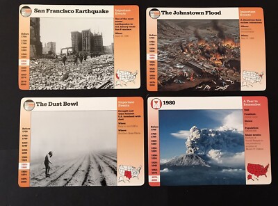 San Francisco Earthquake Johnstown Flood & Disasters Grolier Collector ...