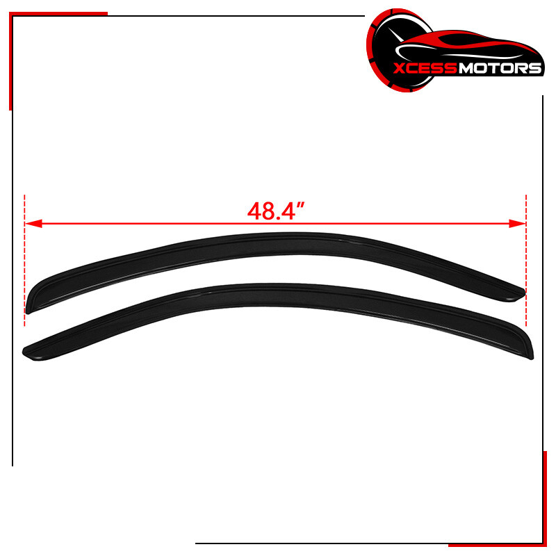 Fits 10-14 Ford Mustang Acrylic Side Window Visors Guard Rain ...
