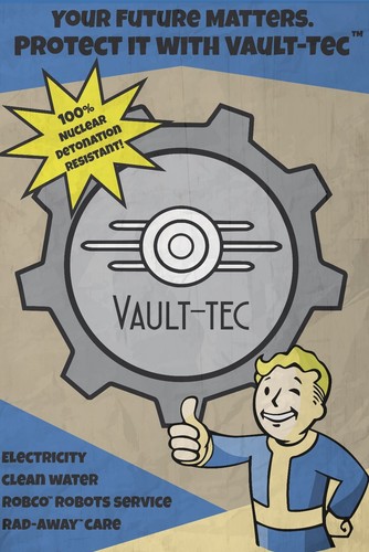 Fallout Vault-Tec Vault-Boy Poster T137 |A4 A3 A2 A1 A0| | eBay