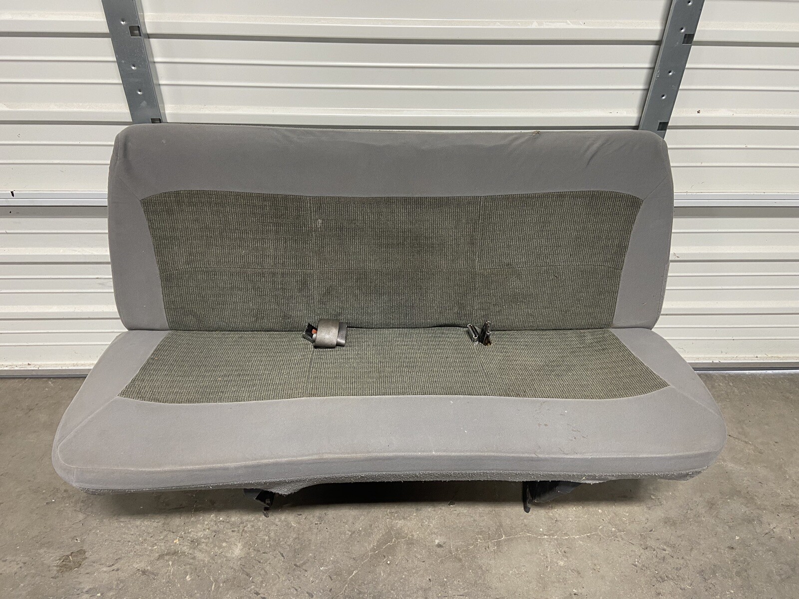 1998-2007 Ford Econoline Van Bench Seat - 3 Person GRAY CLOTH 2ND 3RD ...