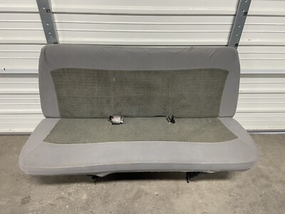 1998-2007 Ford Econoline Van Bench Seat - 3 Person GRAY CLOTH 2ND 3RD ...