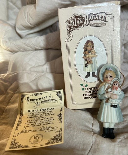 Jan Hagara Limited Edition Christmas Ornament Amanda Royal Orleans 1987 ...