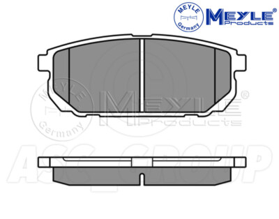 Meyle Brake Pad Set, Rear Axle With anti-squeak plate 025 240 5815/W ...