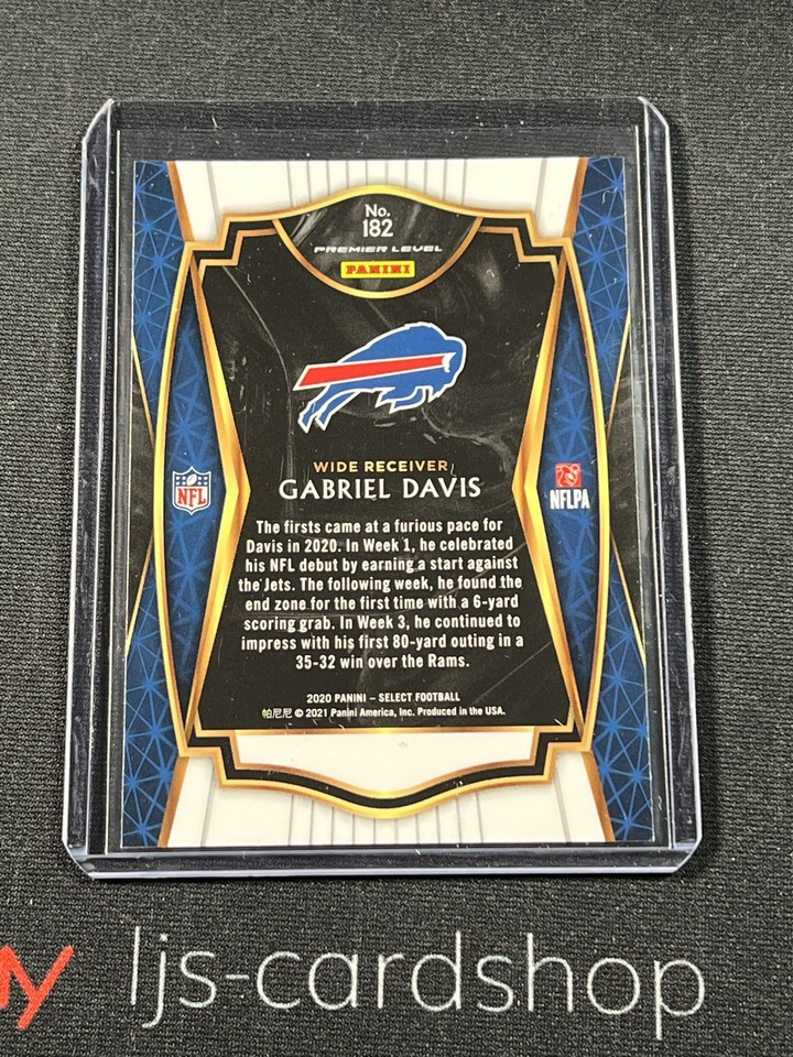 2020 Select Gabriel Davis RC Rookie #182 Premier Level Bills J1 | eBay