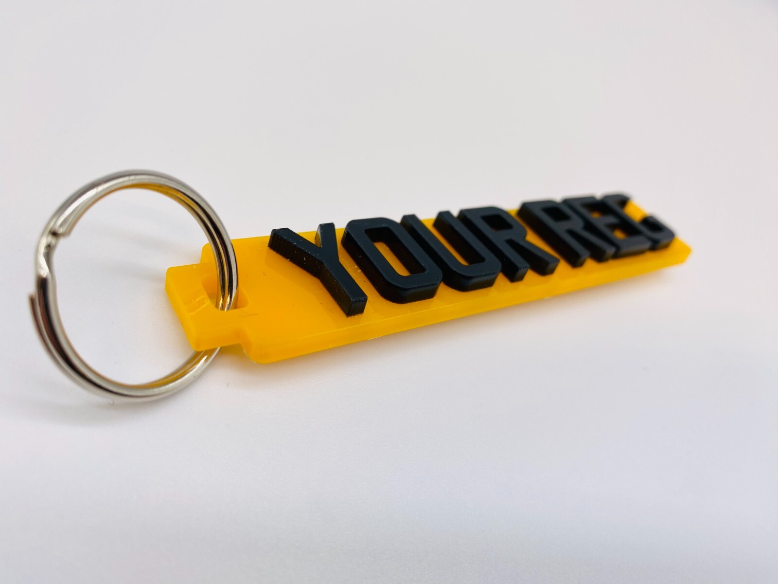 3D 4D Laser Cut Car Licence Number Plate Key Ring Fob KeyRing Chain 100 ...