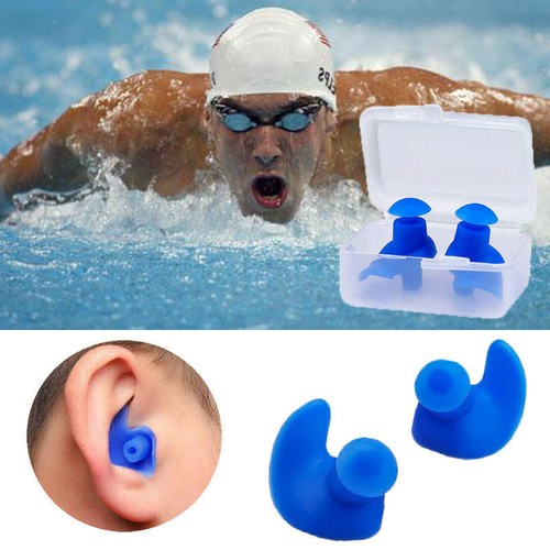 Swimming Earplugs Silicone Ear Plugs Waterproof Water Sports Swim ...
