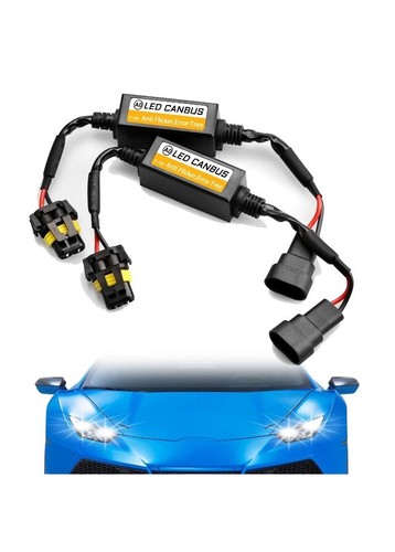 2PC Car LED Headlight Decoder, 9006/9005 Blinker Resistor Hid LED ...