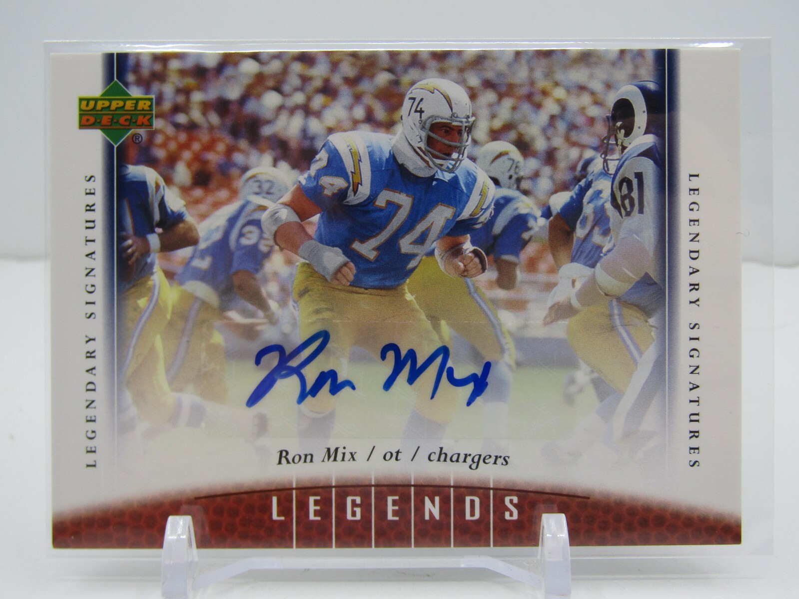 RON MIX 2006 UPPER DECK LEGENDS AUTOGRAPH AUTO! SAN DIEGO CHARGERS! | eBay