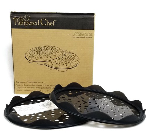 The Pampered Chef Microwave Chip Maker 1241 Veggies No Oil Cooking ...