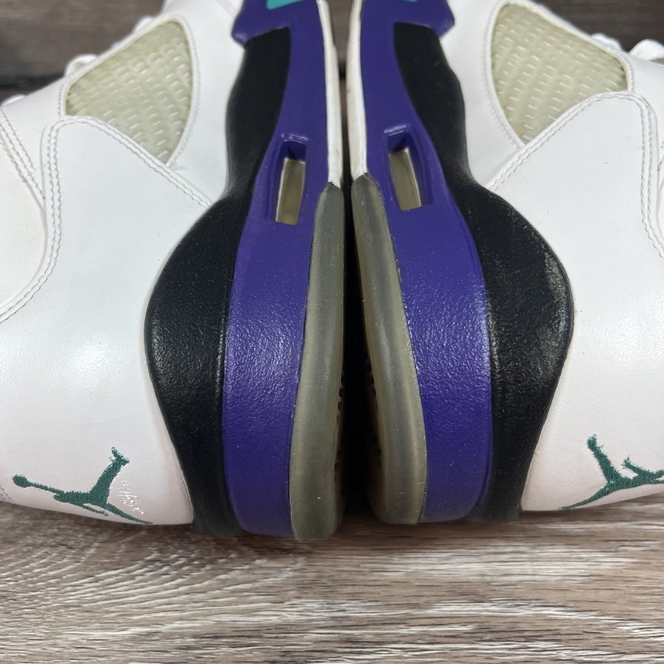Nike Air Jordan 5 Retro Grape Size 10 OG V 136027-108 White Purple | eBay