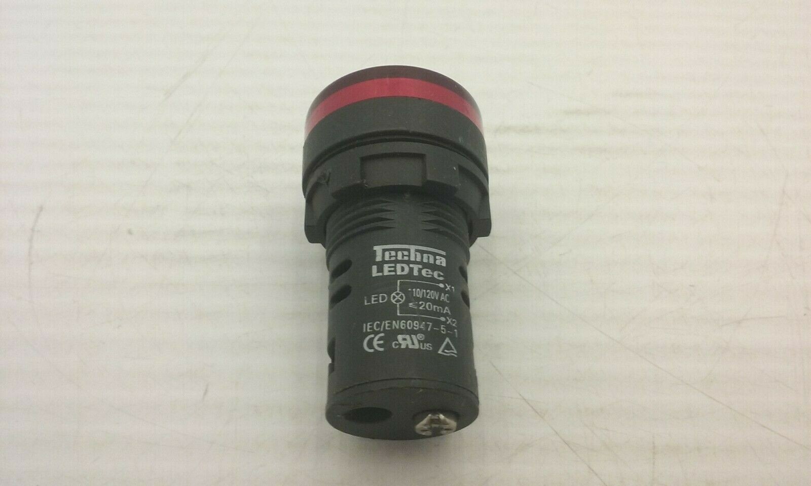 TECHNA LEDTECR RED LED PILOT LIGHT 50/60HZ 110/120VAC NNB | eBay