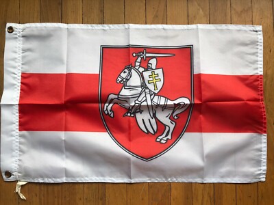 Belarus White Knight Pagonya Flag 60x35cm | eBay