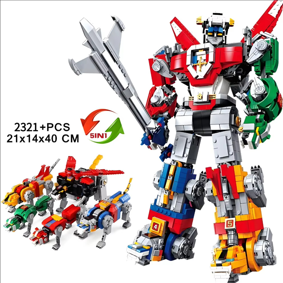 21311 Ideas: Voltron Transformers Building Blocks Toy Bricks Set 2 ...