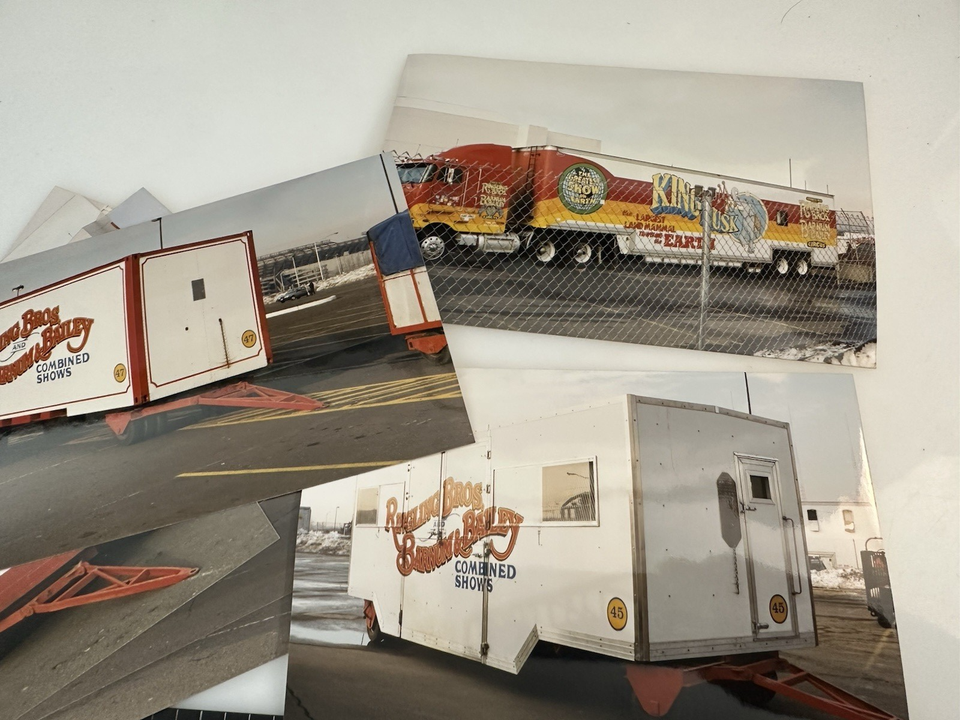 1987 Circus Blue Bus & Various RBBB Circus Trucks 16 Snapshots ...