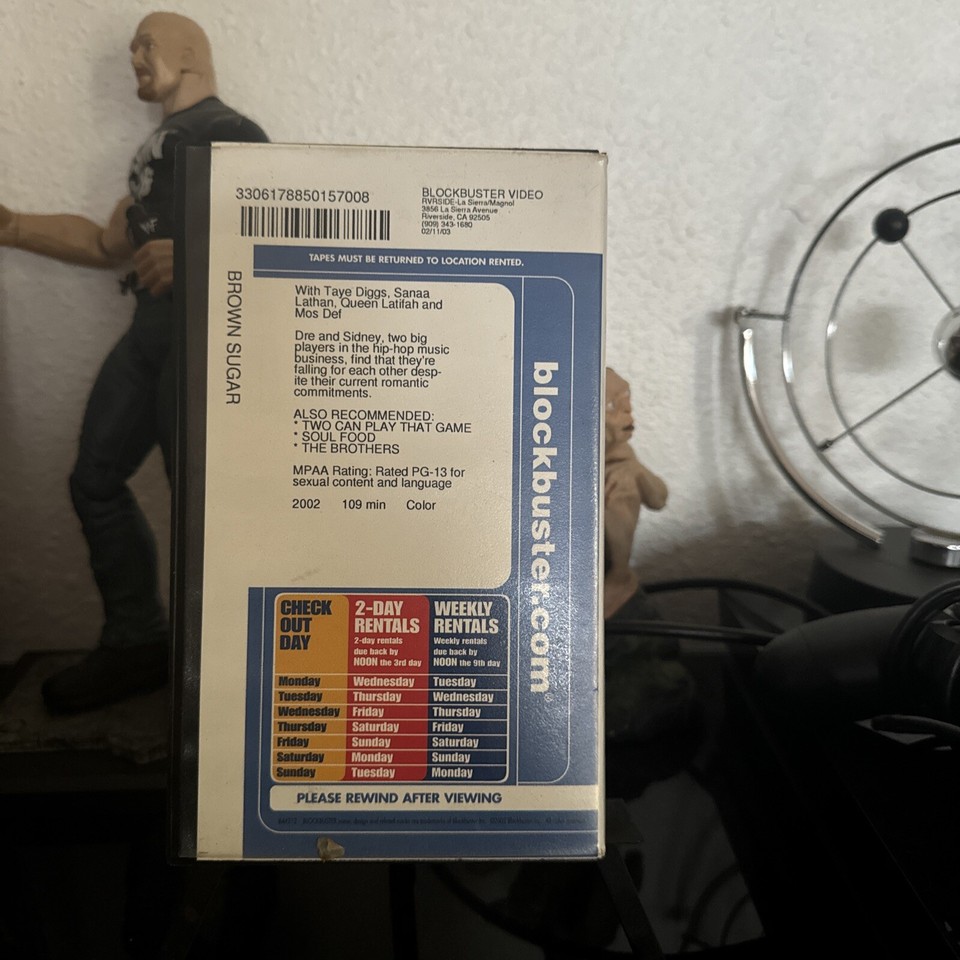 Blockbuster Video VHS Clamshell Rental Case & Tape Brown Sugar | eBay