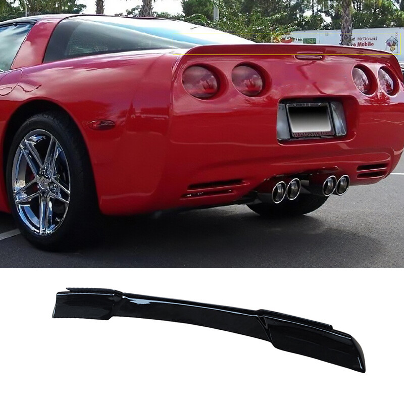 Fits for 97-04 Corvette C5 Rear Trunk Wing Spoiler W/Acrylic Plate ...