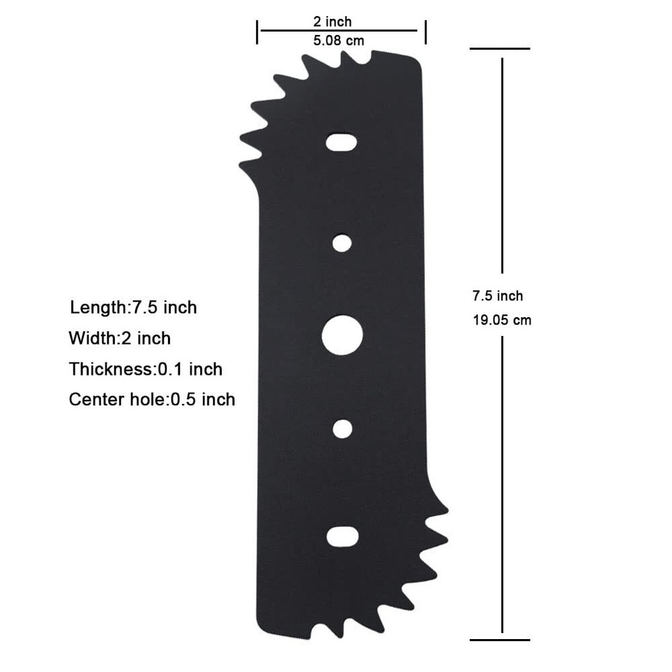 7-1/2" WA0034 Electric Edger Blades - for Craftsman Edger/Trencher 7.5 ...