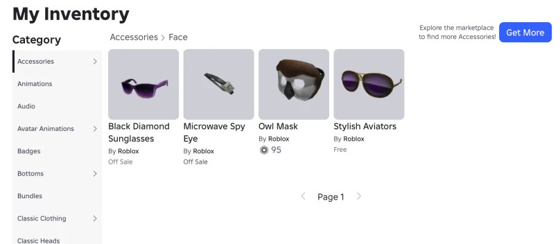 2018 | ROBLOX | OG | UNV RED HEADSTACK, THE CERULEAN CATSEYE, DEATH'S GRIN +++ | eBay