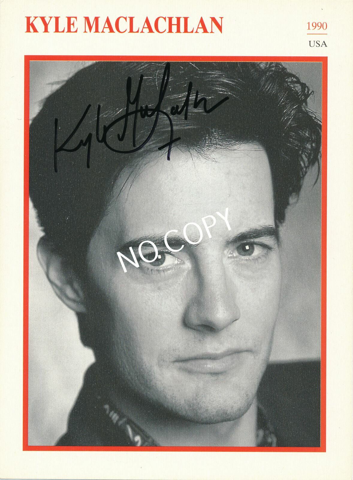 100% Original Autograph Card Signed Kyle Maclachlan E1.51 | eBay