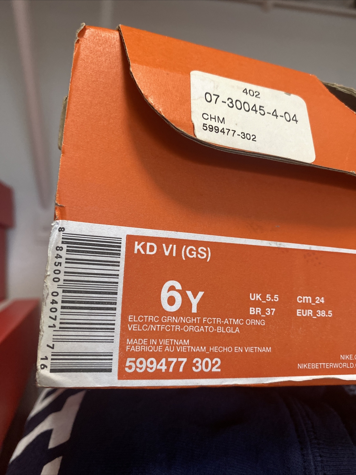 Nike Green KD GS 'Liger' Basketball Shoes Youth (Size: 6Y) 599477-302 Low Top | eBay