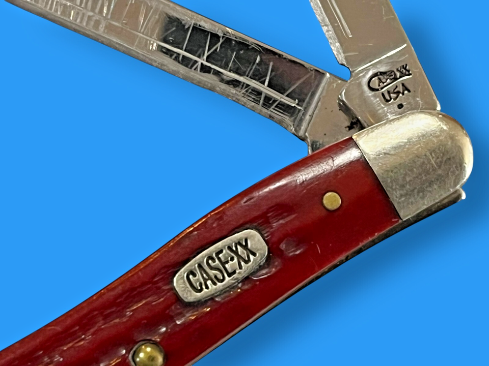 Case XX 6318 Red Stockman 3-Blade Pocket Knife - First Year - Scratched ...