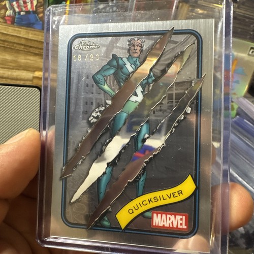 2025 Topps Chrome Marvel Quicksilver Stainless Steel Clawed Chrome /20 ...