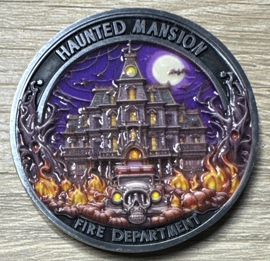 Disney Haunted Mansion Fire Department Collectible Coin | eBay