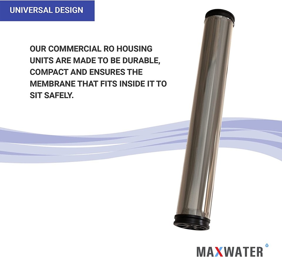 4040 Membrane Housing Reverse Osmosis 304 Stainless Steel Pressure ...