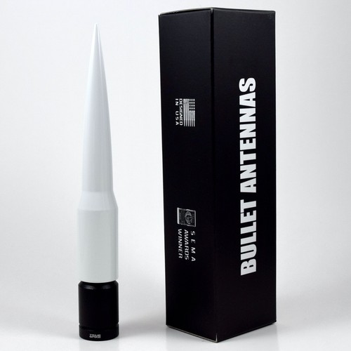 White Bullet Style Stubby Short Antenna 6" Fits 90-06 GMC Sierra 1500 ...