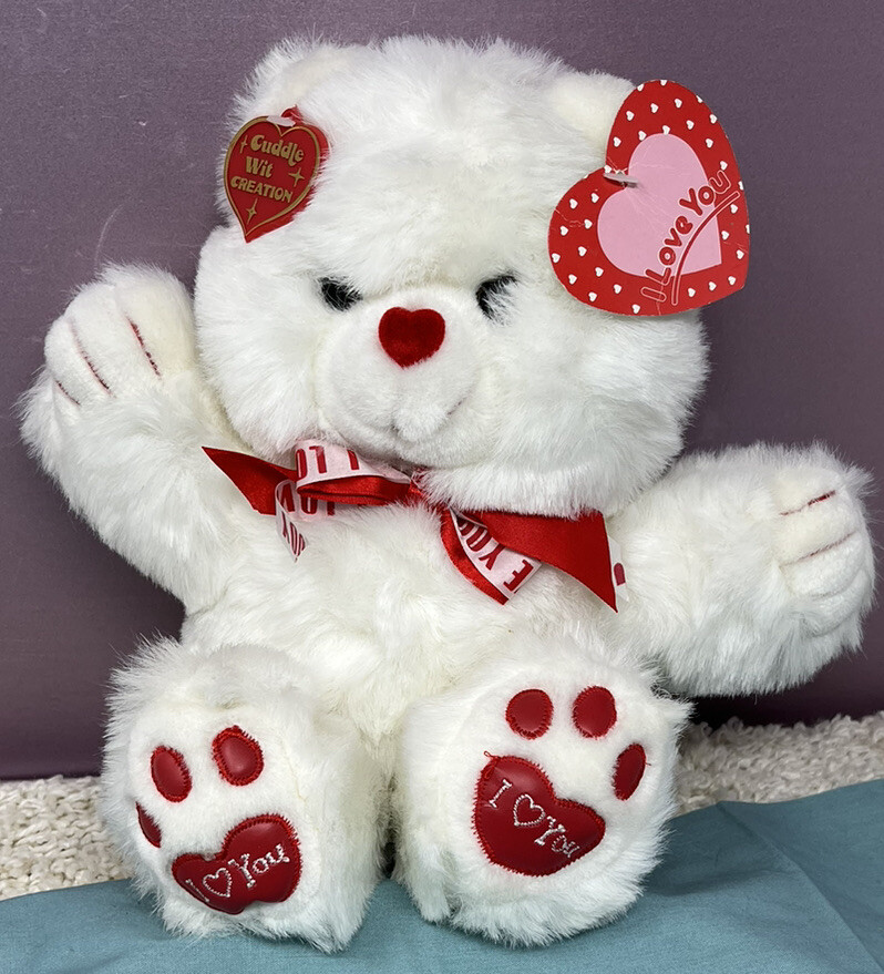 White Teddy Bear Love
